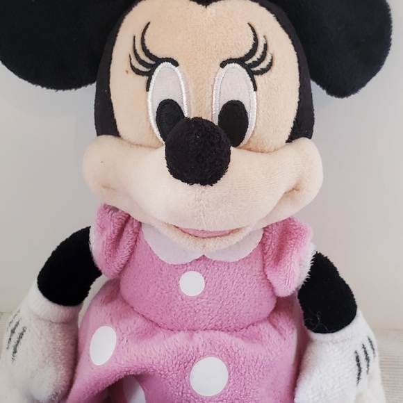 Disney | Toys | Disney Minnie Mouse Pink Dress 1 Plush Lovey Doll ...